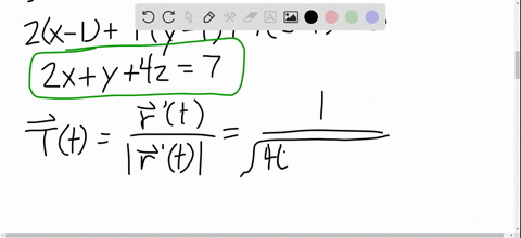 Find equations of the normal and osculating planes of the curve of ...