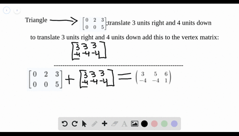 SOLVED:Graph each triangle and its translation on the same coordinate ...