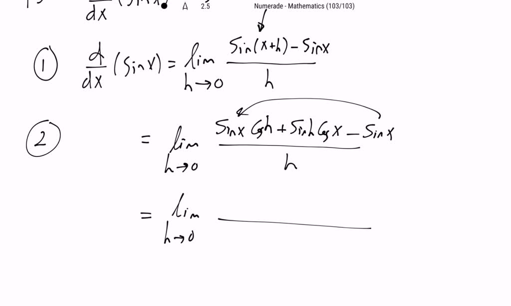 ⏩SOLVED:What limit facts and trigonometric identities are used in ...