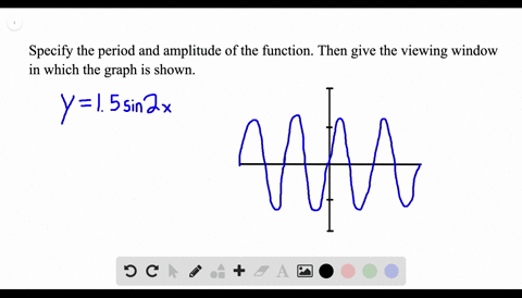 SOLVED:In Exercises 29-34 , specify the period and amplitude of each ...