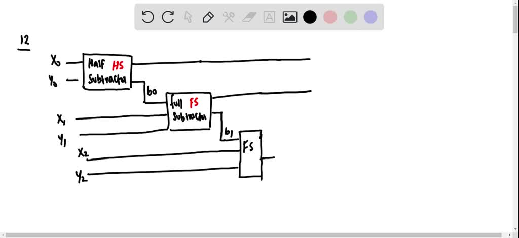 Use the circuits from Exercises 10 and 11 to find the difference of two ...