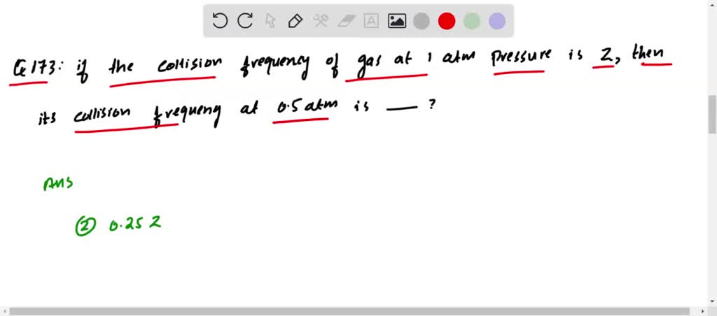 SOLVED:The collision frequency z of a molecule of mass m in a gas at a pressure p is z=4 σ(kTl ...
