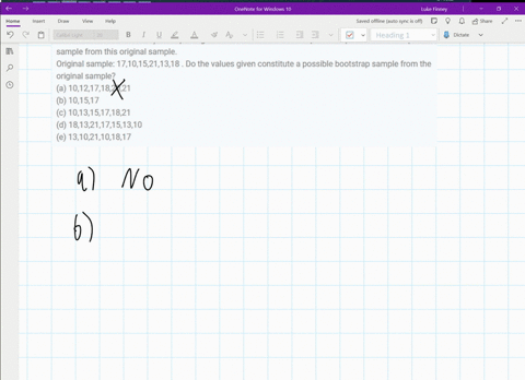 SOLVED:In Exercises 3.75 and 3.76, a sample is given. Indicate whether each option is a possible ...