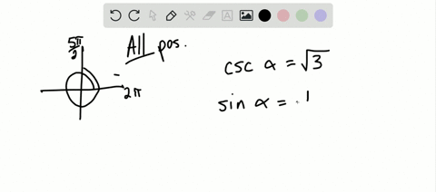 ⏩SOLVED:If cscα=√(3) and 2 π