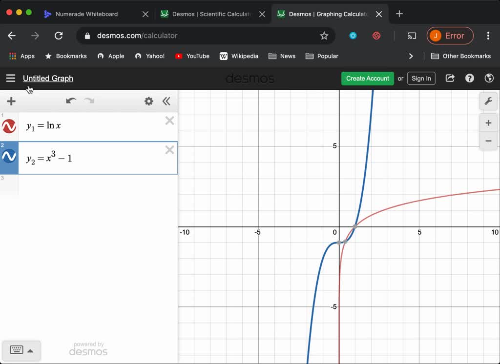 SOLVED:Use a graphing utility to solve each equation. Express your answer rounded to two decimal ...