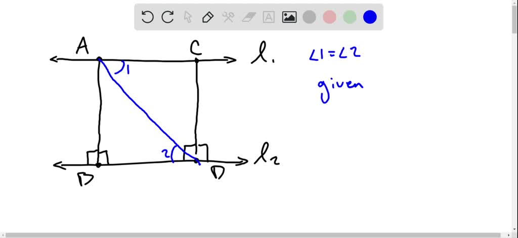 SOLVED:If two lines are parallel, every perpendicular segment joining ...