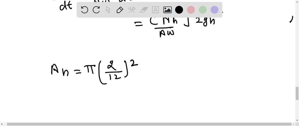 SOLVED:The conical tank shown in Figure 1.24 loses water out of a hole ...