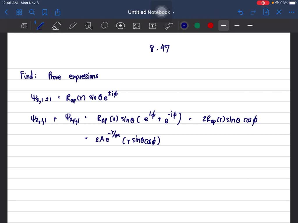List all the wave functions for the 3 p level of hydrogen. Identify the ...