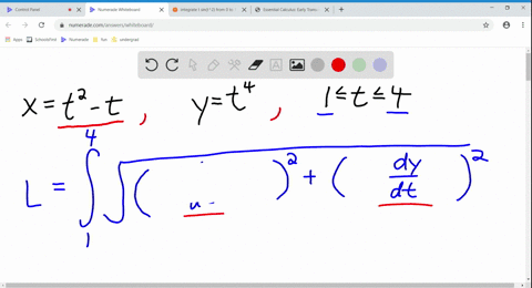SOLVED: Set up an integral that represents the length of the curve. Then use your calculator to ...