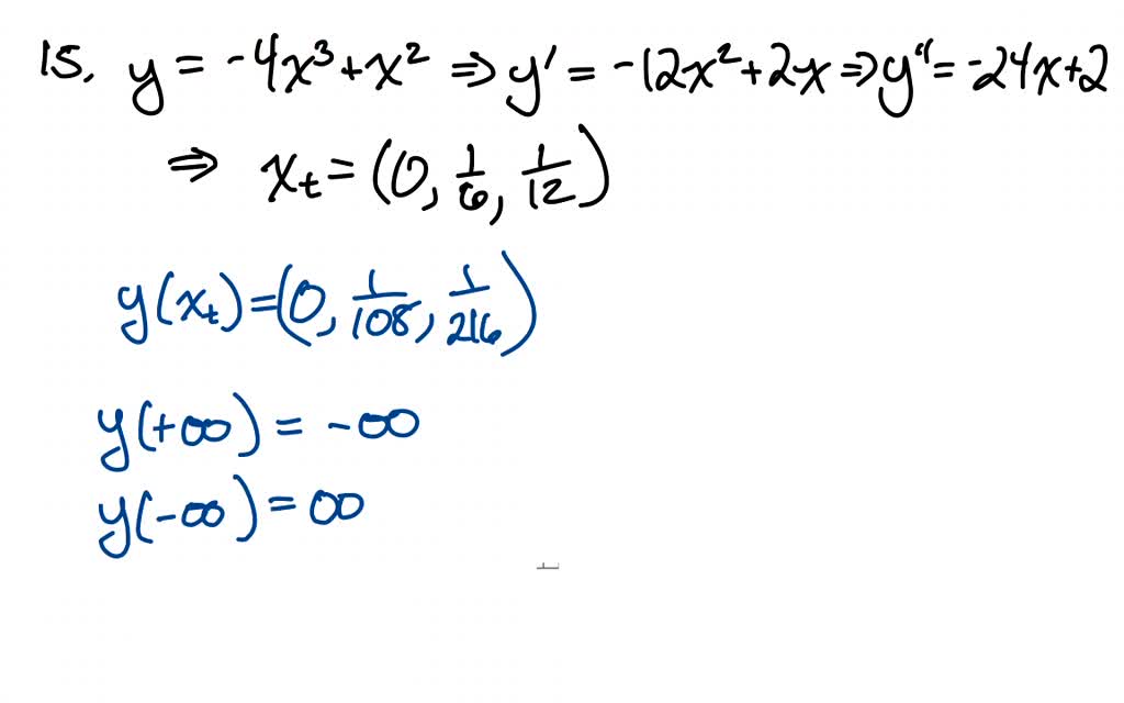 Find the transition points, intervals of increase…