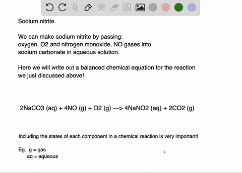 SOLVED:Sodium nitrite can be made by passing oxygen and nitrogen ...