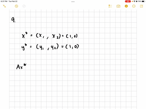 SOLVED: Let A denote the (K+1) ×(K+2 N) matrix (GRAPH CANT COPY) and let b denote the (K+1 ...