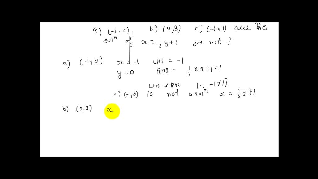 SOLVED 10 X 62 9 Y 1 4 X y The Equations Of Two Lines Are Shown