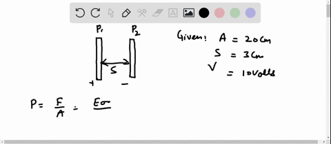 SOLVED: Calculate the electrical force which acts on one plate of a ...