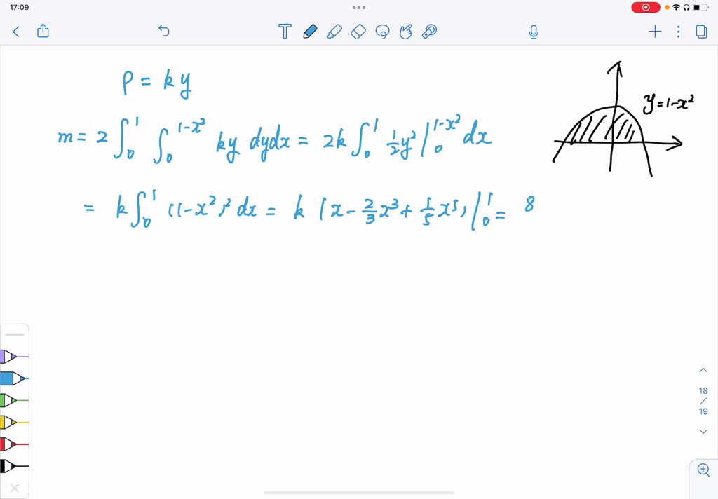SOLVED:Find the mass and the center of mass of the lamina that has the ...