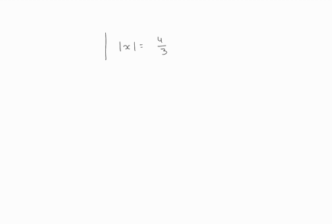 SOLVED:Write an absolute value equation whose solution is the set of ...