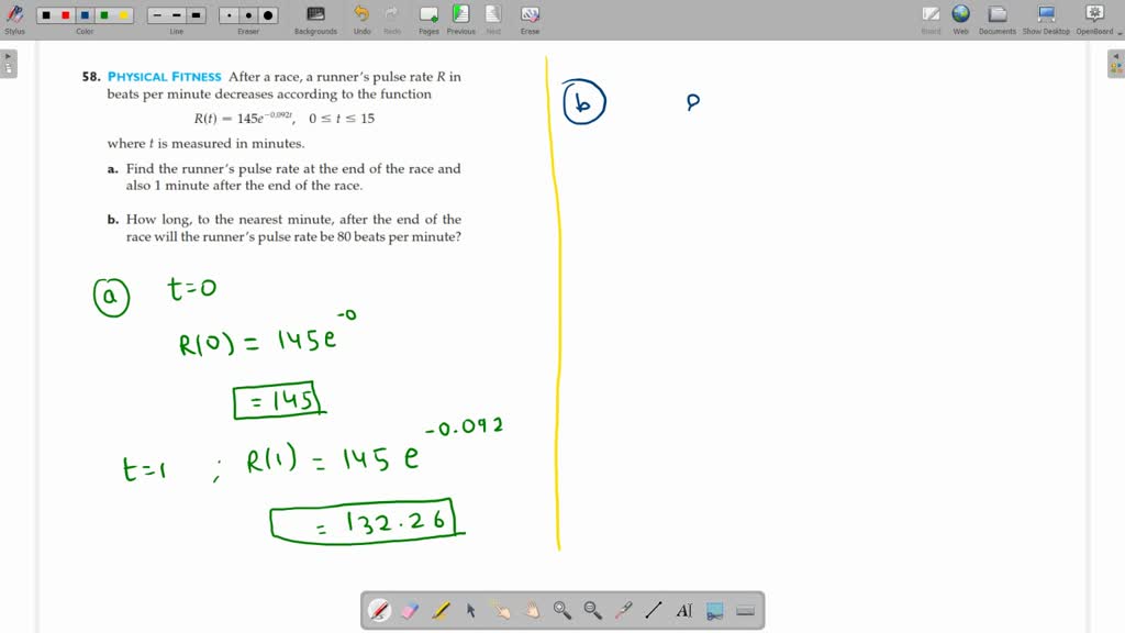 SOLVED:The rate of change in Trisha's pulse (in beats per minute per ...