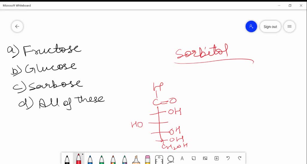 SOLVED:Sorbitol can be obtained by the reduction of (a) fructose (b ...