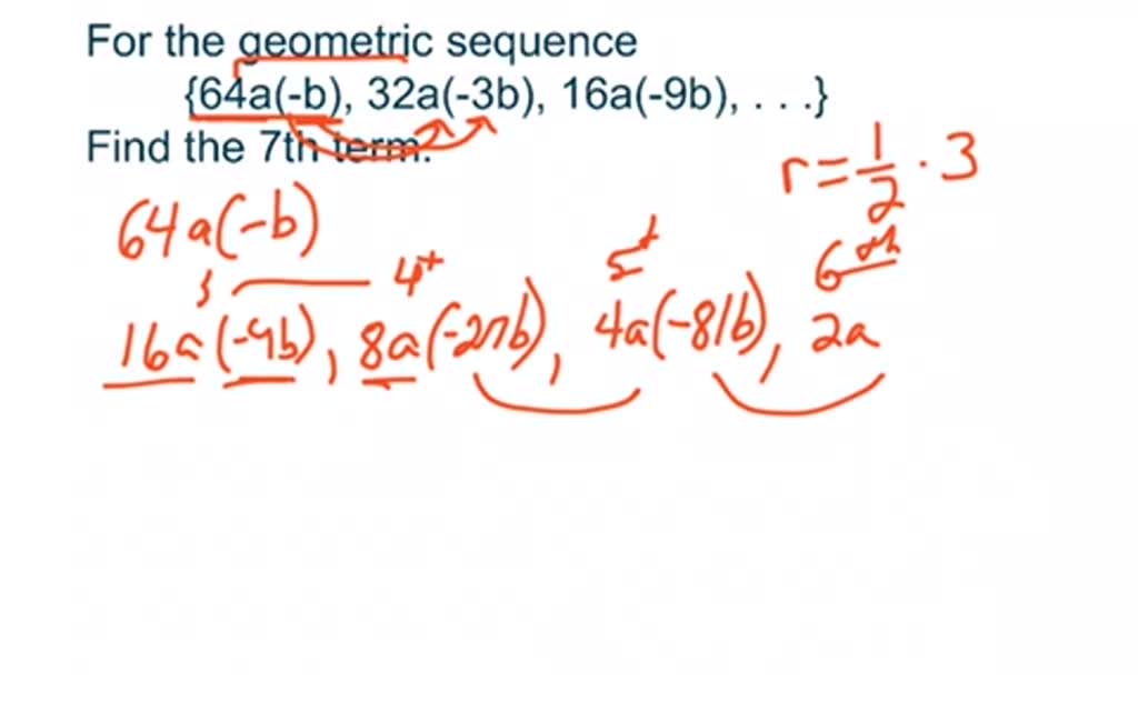 SOLVED Determine The Number Of Terms In The Arithmetic And Geometric