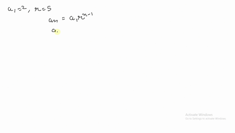 SOLVED:The first term of a geometric sequence is given along with the common ratio. Write the ...