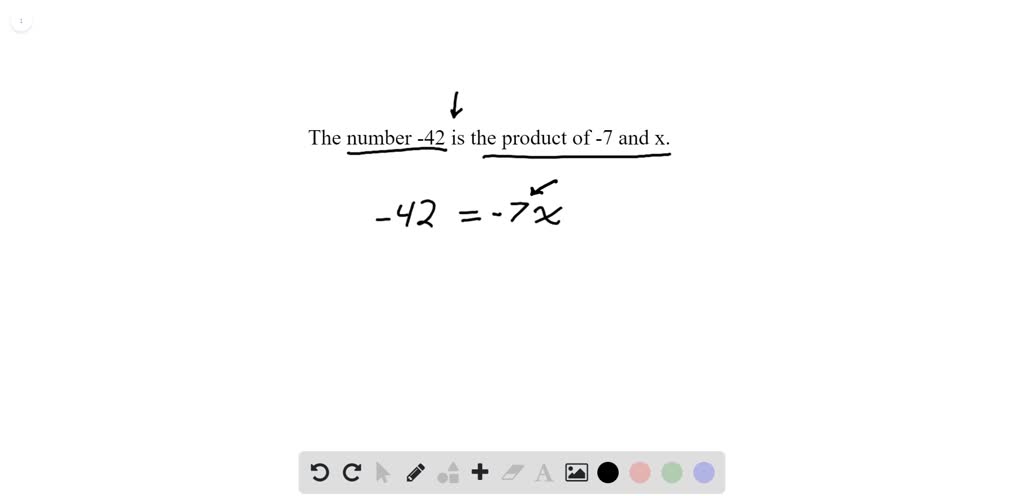 SOLVED:In the following exercises, translate and solve. The number ?42 ...