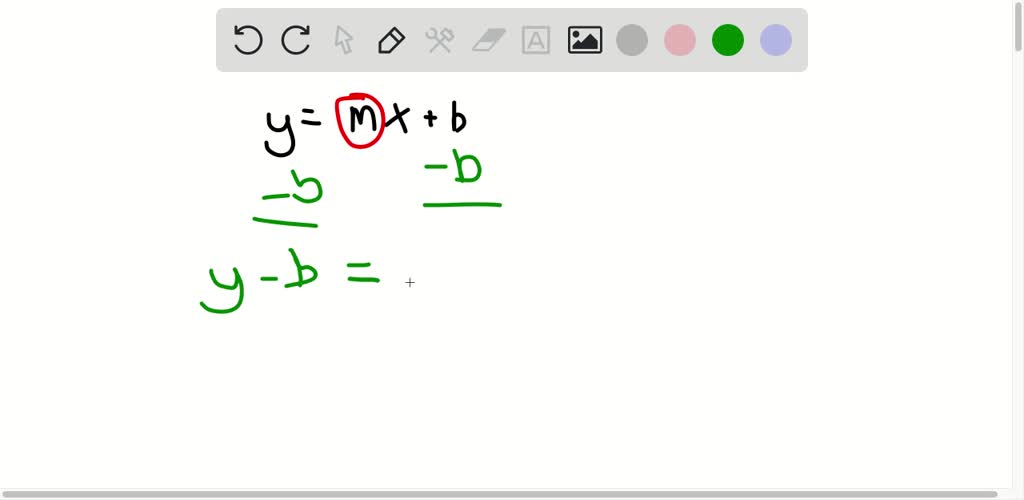 ⏩SOLVED:Solve each formula for the specified variable. y=m x+b for … | Numerade