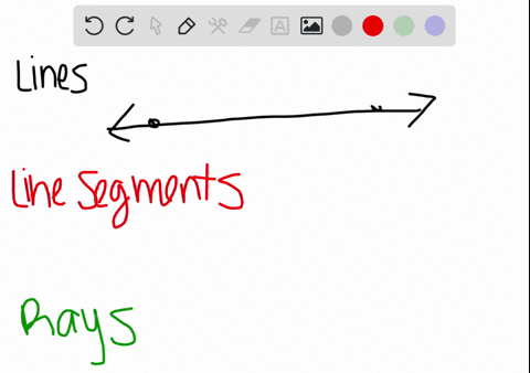 ⏩SOLVED:Research and post the definitions of line segment, ray, and ...