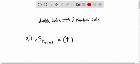 SOLVED: When heated, the DNA double helix separates into two random ...