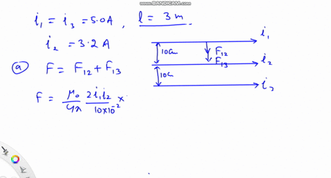 ⏩SOLVED:Calculate the force of repulsion per meter between two long ...