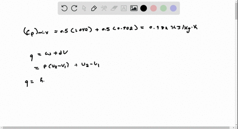 SOLVED:A mixture of 0.5 kg carbon dioxide and 0.5 kg water is at 100 kPa, 400 K in a piston ...