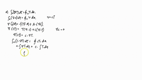 SOLVED: Although the gradient, divergence, and curl theorems are the fundamental integral ...