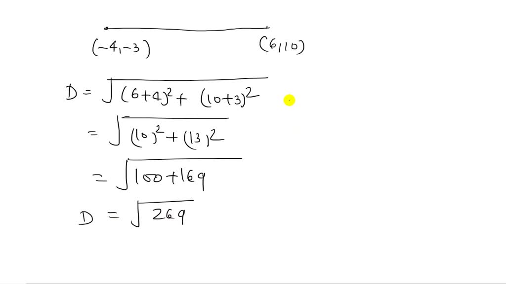 SOLVED:(a) plot the points, (b) find the distance between the points ...