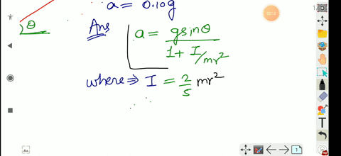 A uniform solid sphere rolls down an incline. (a) What must be the ...
