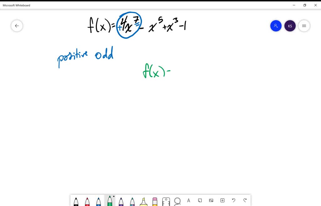SOLVED:Use an end behavior diagram,(ARROW CAN'T COPY), to describe the end behavior of the graph ...