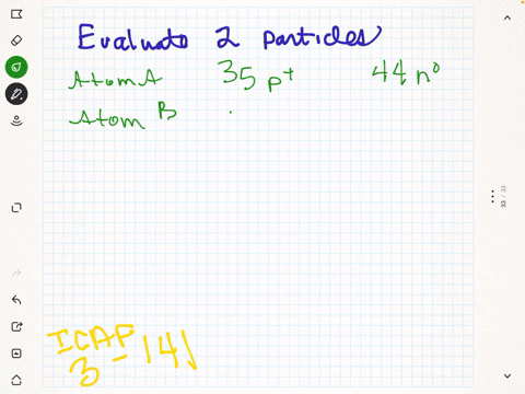 Atom A has 35 protons and 44 neutrons in its nucleus. Atom B...