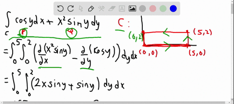 SOLVED:Use Green's Theorem to evaluate the line integral along the ...