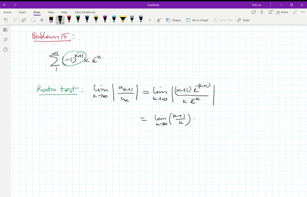 SOLVED:The Ratio and Root Tests Use the Ratio Test or the Root Test to ...