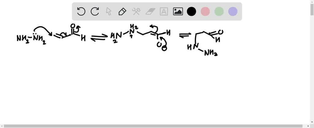 SOLVED: When acrolein (propenal) reacts with hydrazine, the product is ...