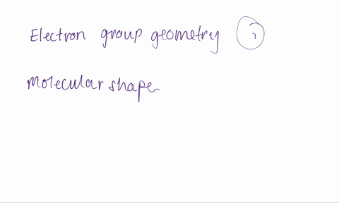 ⏩SOLVED:Explain the difference between electron-group geometry and ...