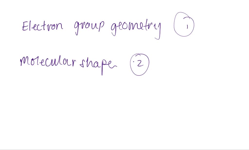 SOLVED:What is the difference between electron-group geometry and ...