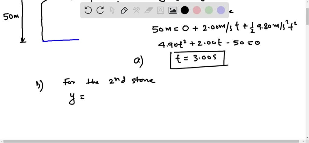 SOLVED:An inquisitive physics student and mountain climber climbs a 50. ...