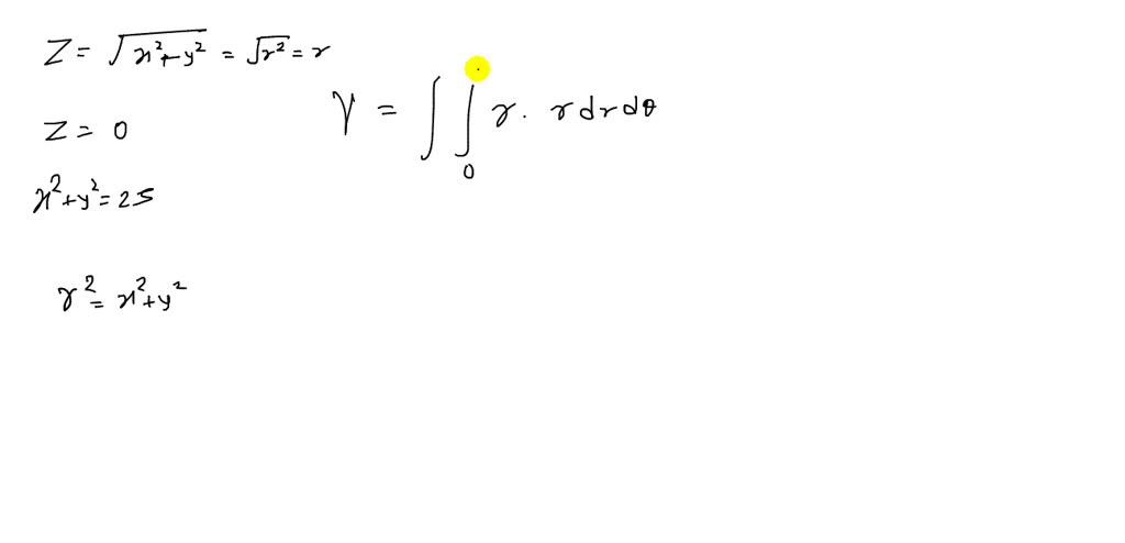 SOLVED:Use a double integral in polar coordinates to find the volume of ...