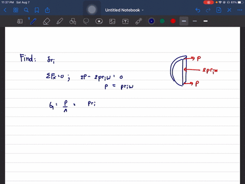 ⏩SOLVED:The ring, having the dimensions shown, is placed over a… | Numerade