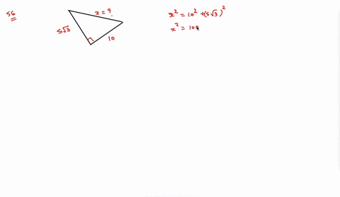 SOLVED:Find the length of the unknown side of each triangle. Give the exact length and a one ...