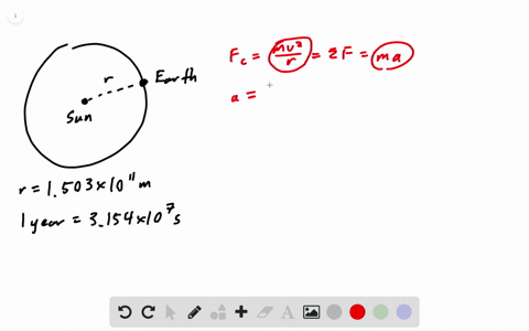 SOLVED:Determine the acceleration of Earth due to its motion around the ...