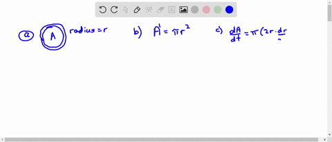 SOLVED:Let A be the area of a circle of radius r, and assume that r increases with the time t (a ...
