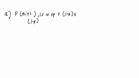 SOLVED: First Passage Time. Suppose 𝐏 is the probability transition matrix of a regular Markov ...