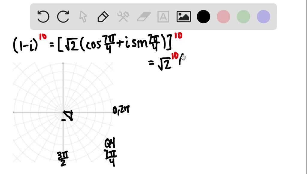 SOLVED:Exer. 1-12: Use De Moivre's theorem to change the given complex number to the form a+b i ...