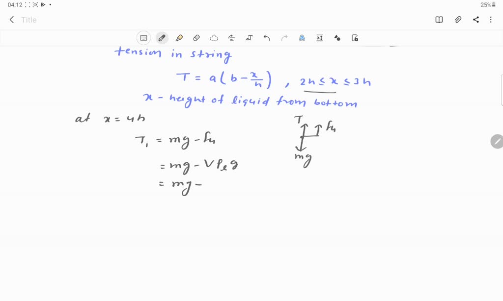 A heavy rod of length ℓis released from a height h above the water ...