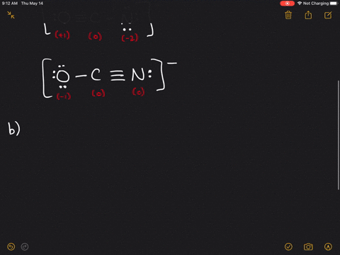 ⏩SOLVED:In the cyanate ion, OCN^-, carbon is the central atom. (a ...